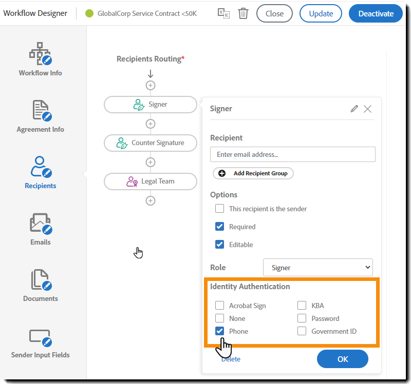 Overview and configuration for custom sending workflows